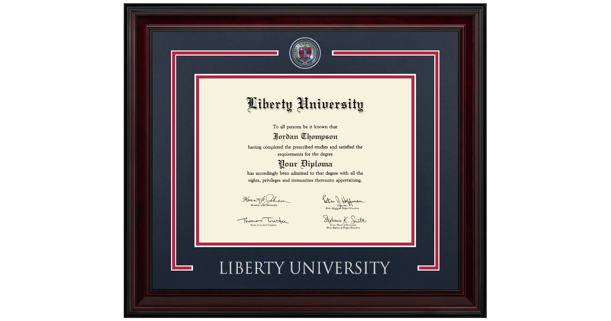 Showcase Edition Diploma Frame in Encore Liberty University - Item ...