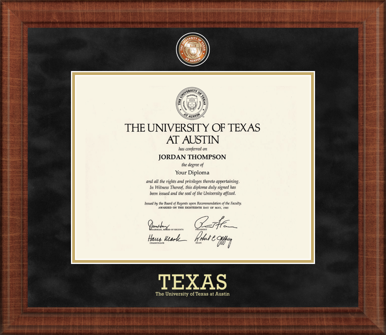 The University of Texas at Austin Masterpiece Medallion Diploma Frame ...