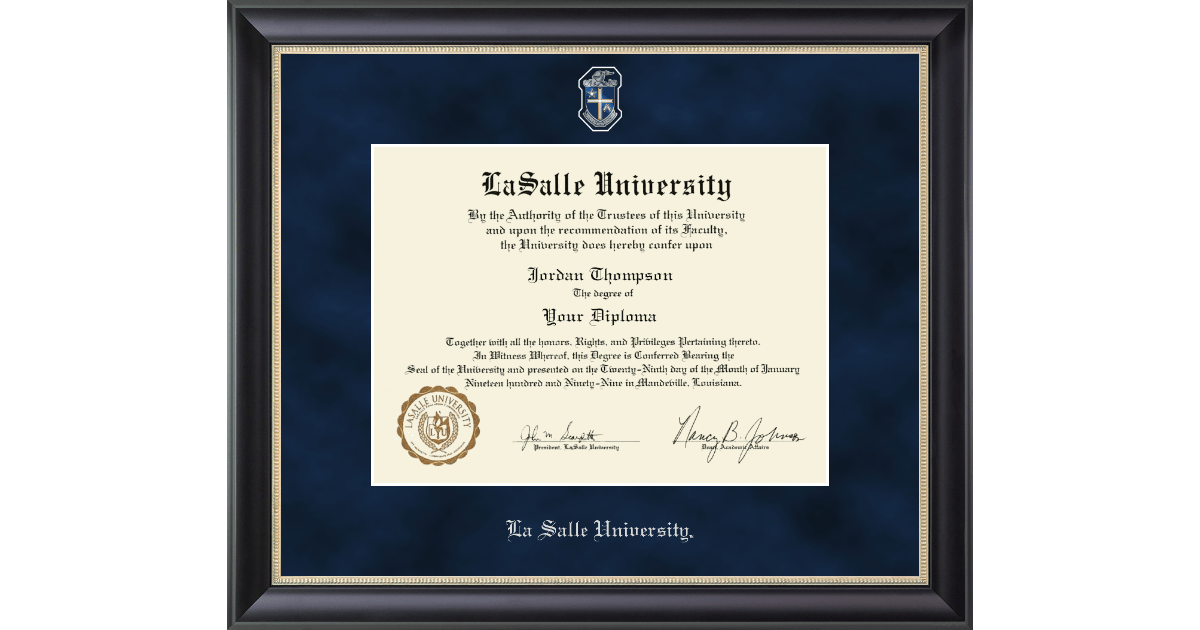 PhD/Pre-May 2024 Bach/Mast- Regal Edition Diploma Frame in Noir La ...