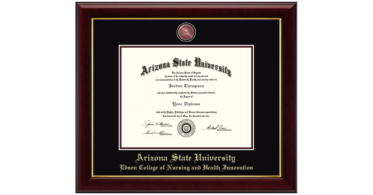 Masterpiece Medallion Diploma Frame in Gallery Arizona State University ...