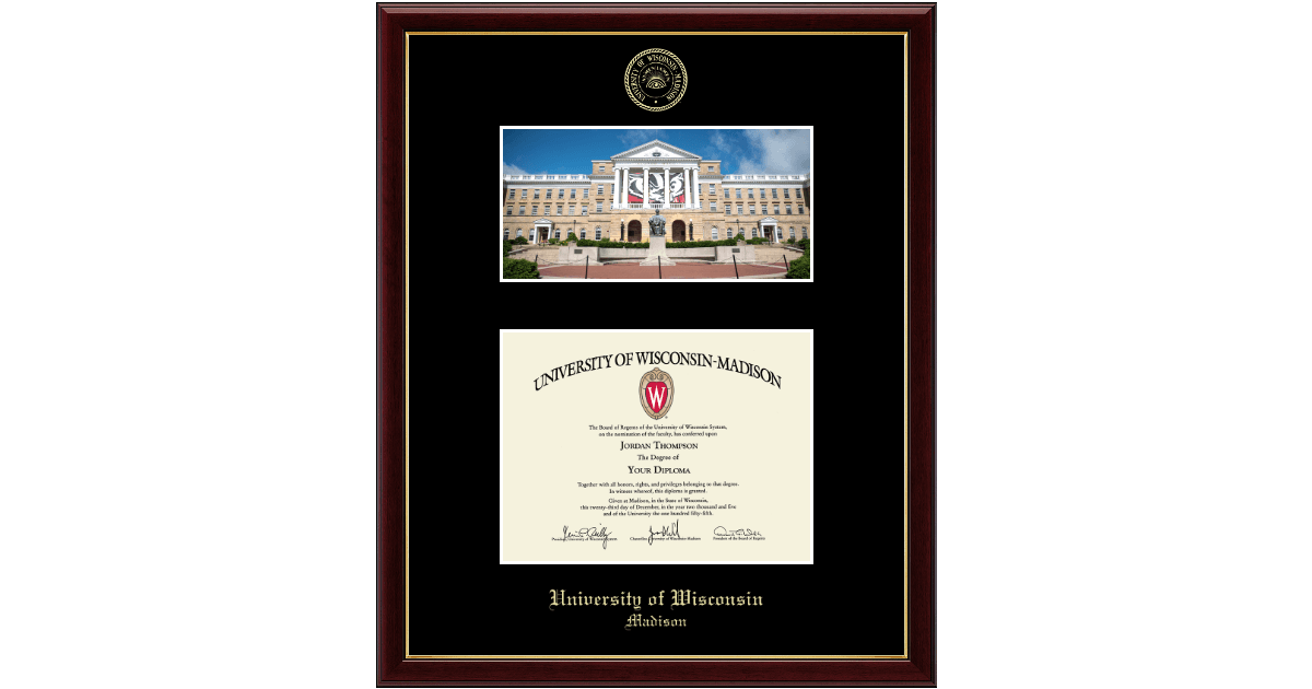 Pre-2003- Campus Scene Diploma Frame in Galleria University of ...