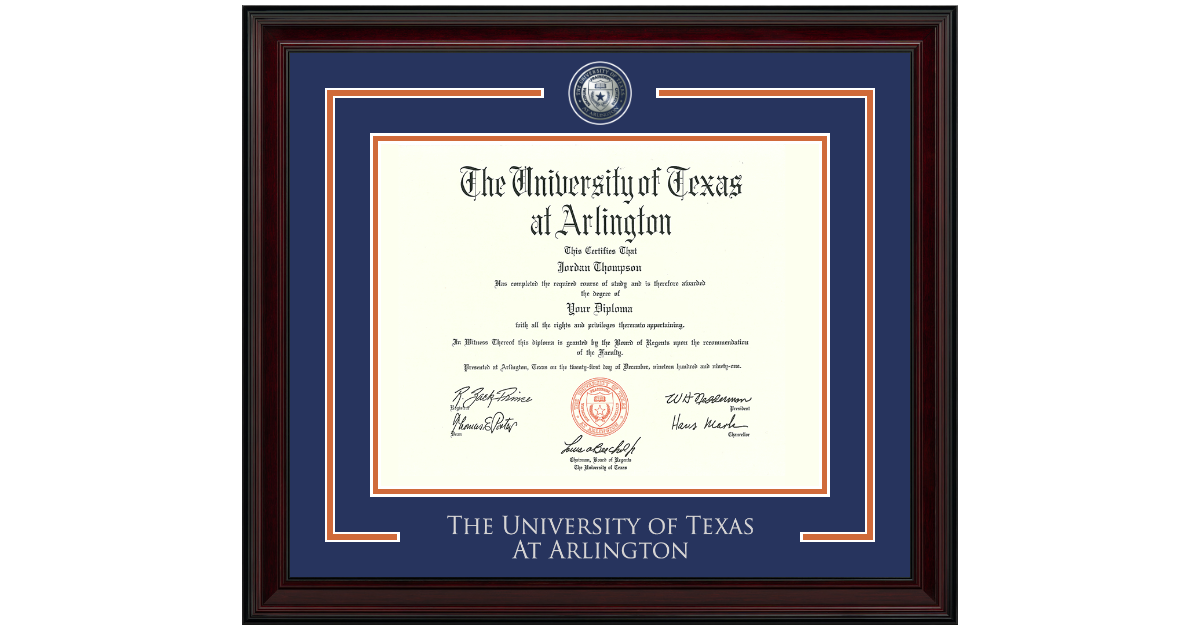 Showcase Edition Diploma Frame in Encore The University of Texas at ...