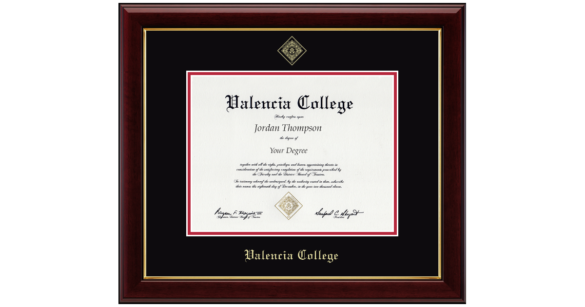 Valencia College Diploma Frame | Church Hill Classics