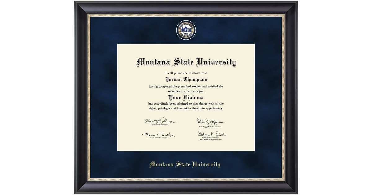 Masters/ Pre Fall 2023-Fall 2017 PhD- Regal Edition Diploma Frame in ...