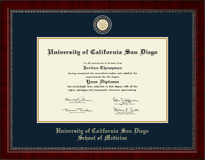 UCSD School of Medicine Diploma Frames | Church Hill Classics