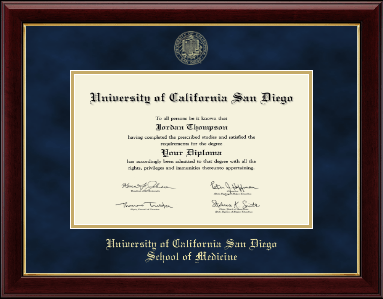 UCSD School of Medicine Diploma Frames | Church Hill Classics