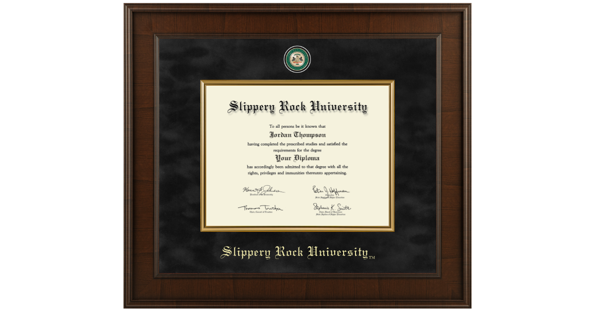 Slippery Rock University Diploma Frame | Church Hill Classics