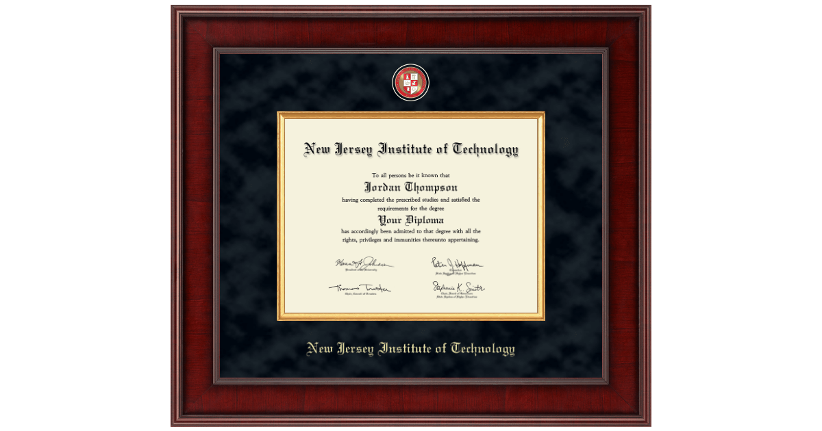 New Jersey Institute of Technology Diploma Frame | Church Hill Classics