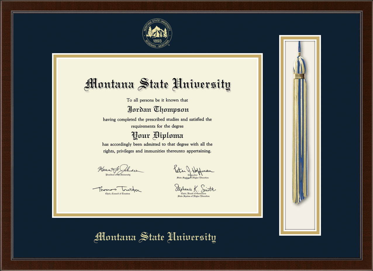 Montana State University Bozeman Tassel Edition Diploma Frame in Delta ...