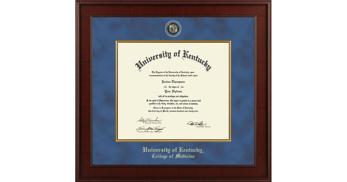 UK College of Medicine Diploma Frames | Church Hill Classics