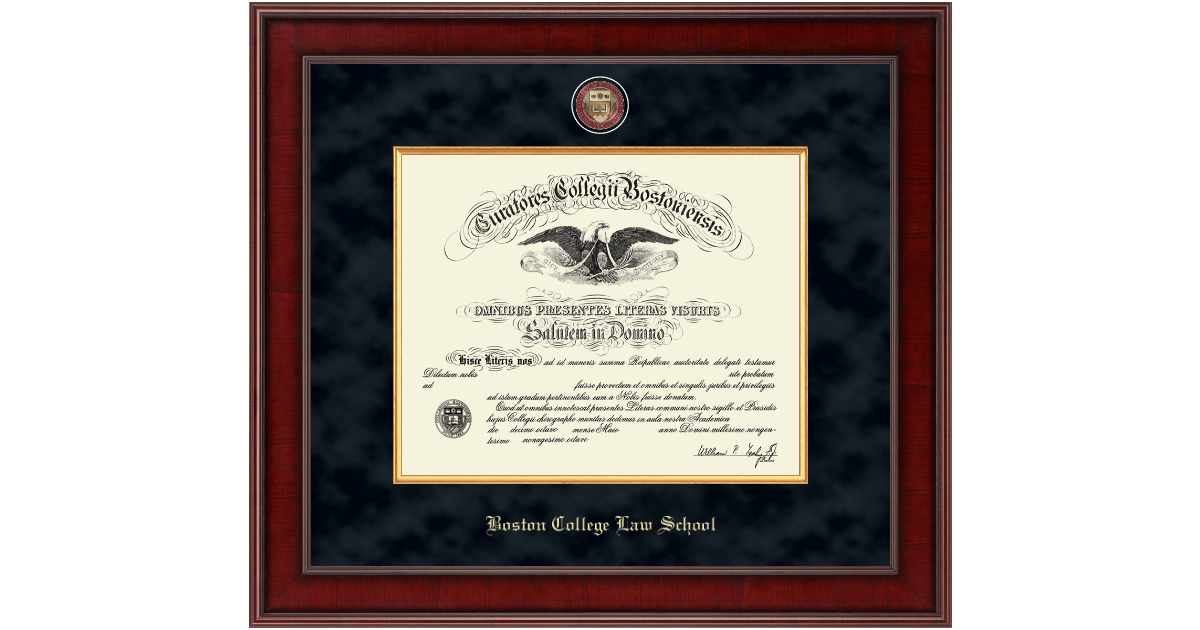 Presidential Masterpiece Diploma Frame in Jefferson Boston College ...
