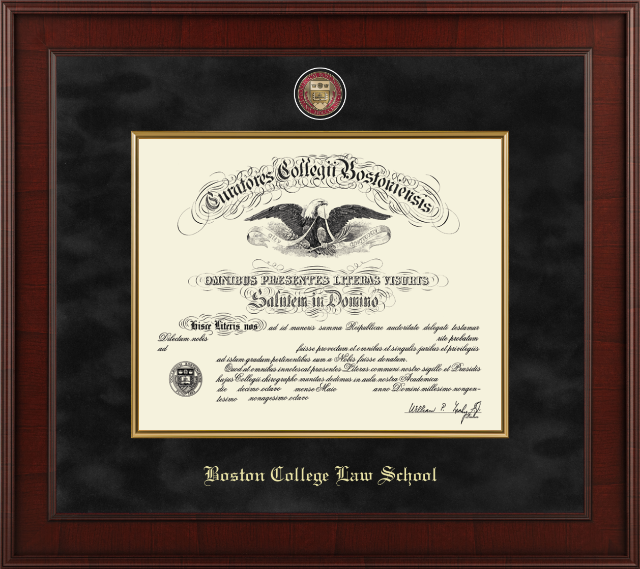 Boston College Presidential Masterpiece Diploma Frame in Jefferson ...