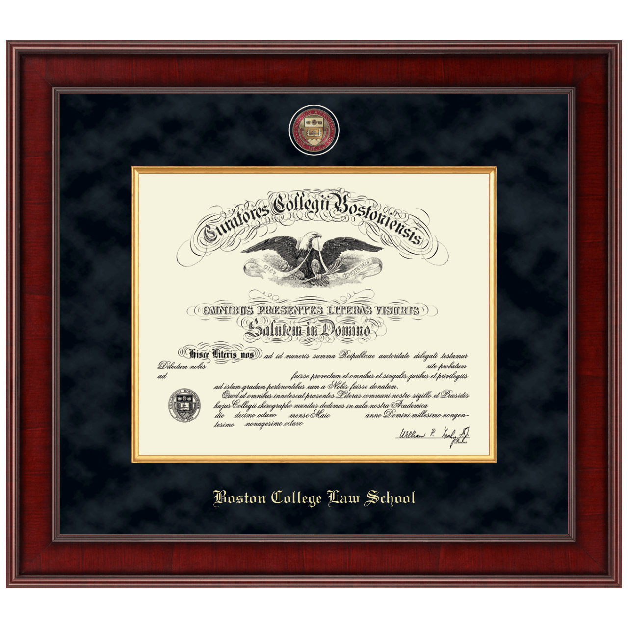 BC Law School Diploma Frames | Church Hill Classics