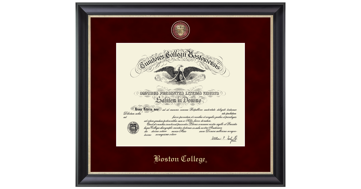 Regal Edition Diploma Frame in Noir Boston College - Item #311346 from Boston College Bookstore