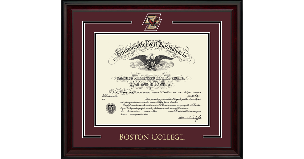 Spirit Medallion Diploma Frame in Encore Boston College - Item #311356 ...