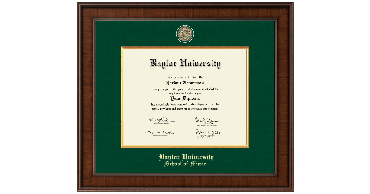 Presidential Masterpiece Diploma Frame in Madison Baylor University ...
