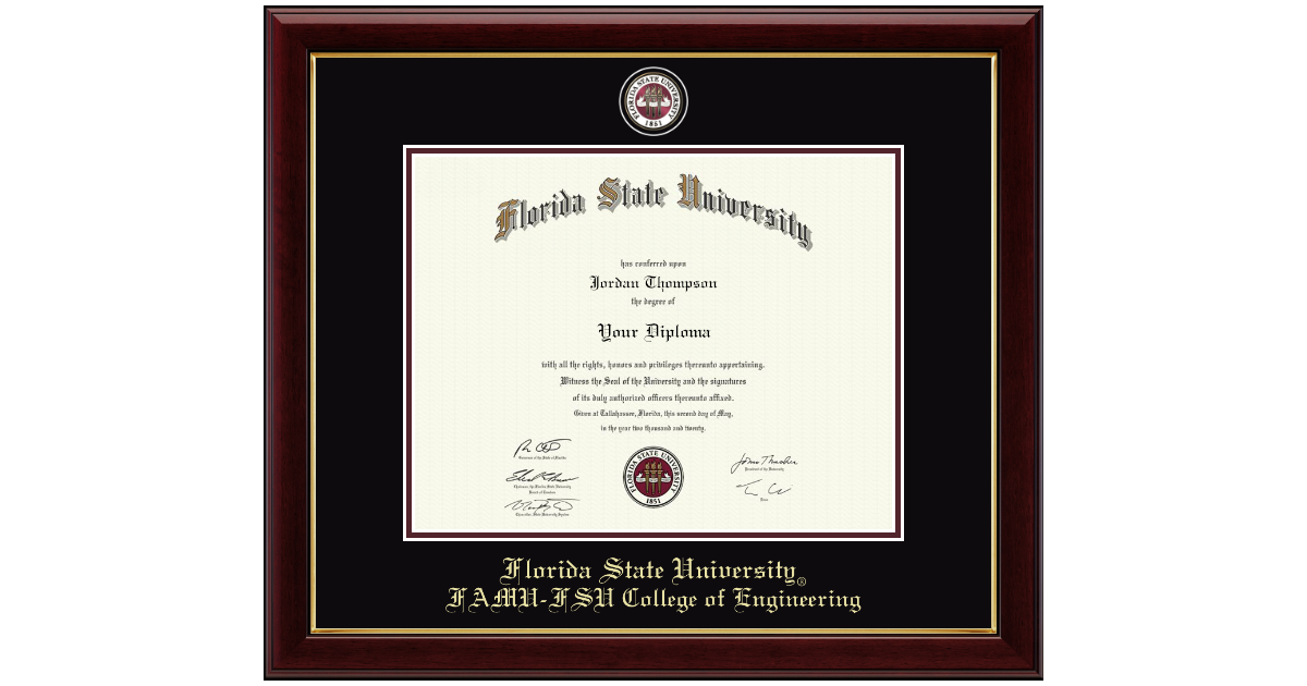 Masterpiece Medallion Diploma Frame in Gallery Florida State University ...