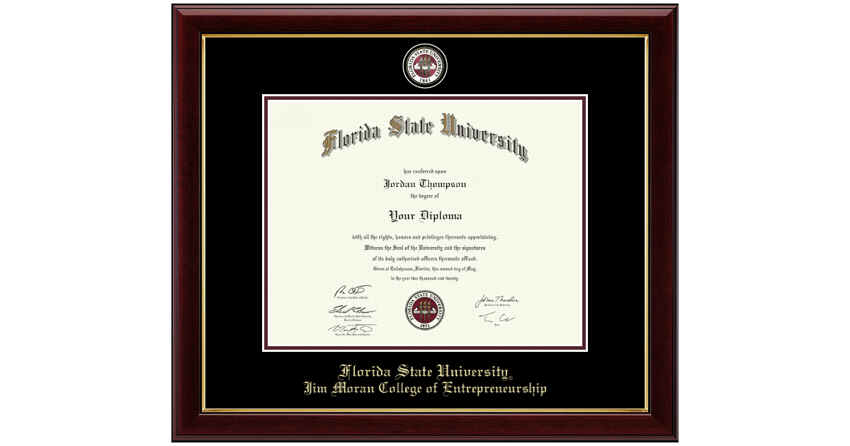 Masterpiece Medallion Diploma Frame in Gallery Florida State University ...