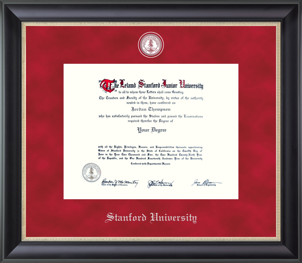 Stanford University Regal Edition Diploma Frame in Noir - Item #311472 ...