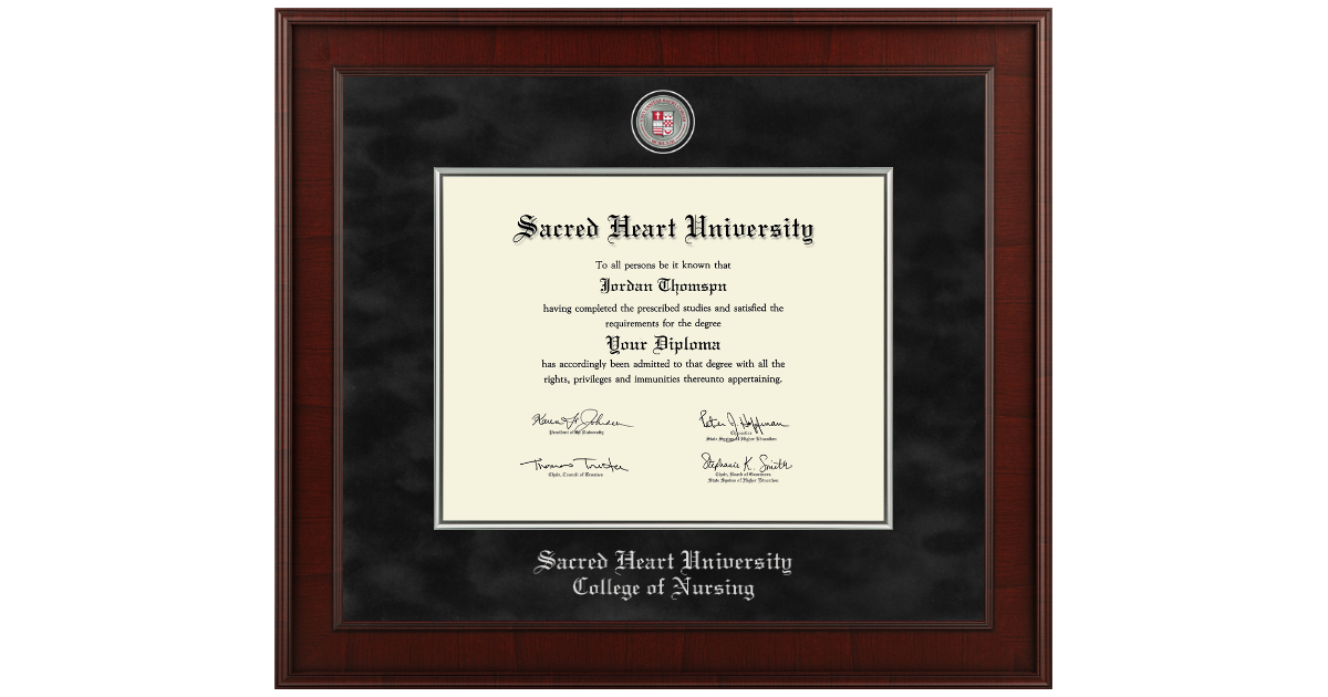 SHU College of Nursing Diploma Frames | Church Hill Classics