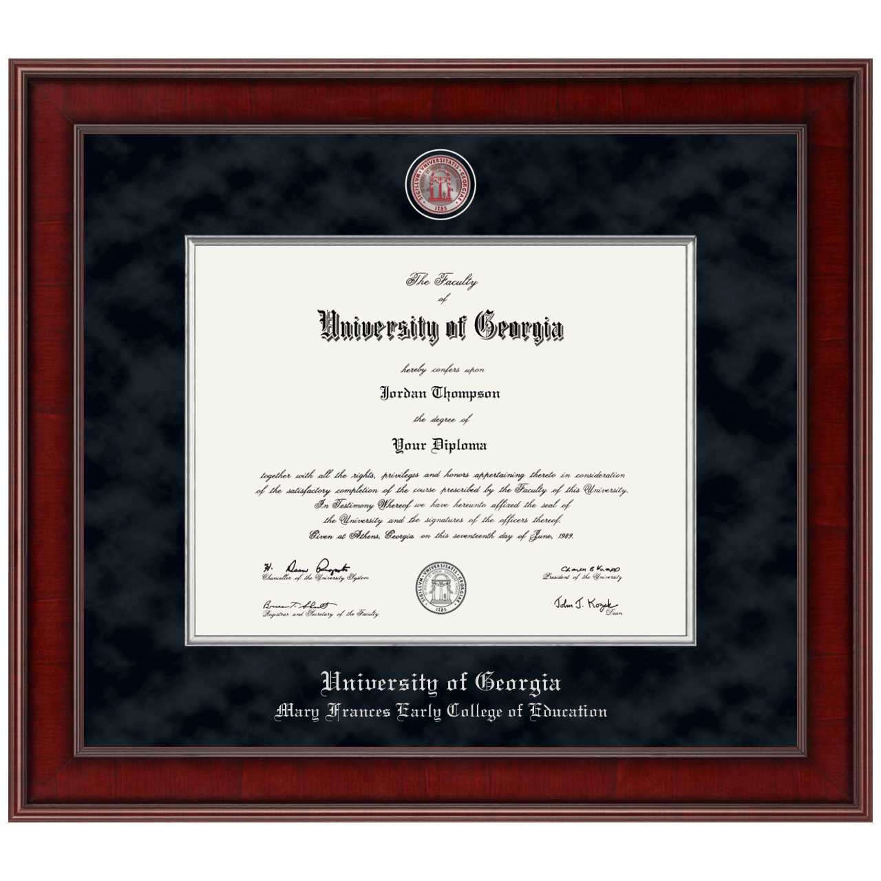 UGA Mary Frances Early College of Education Diploma Frames