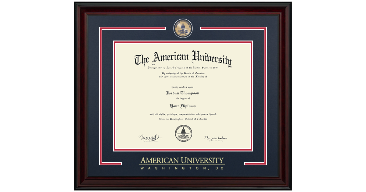 Showcase Edition Diploma Frame in Encore American University - Item ...