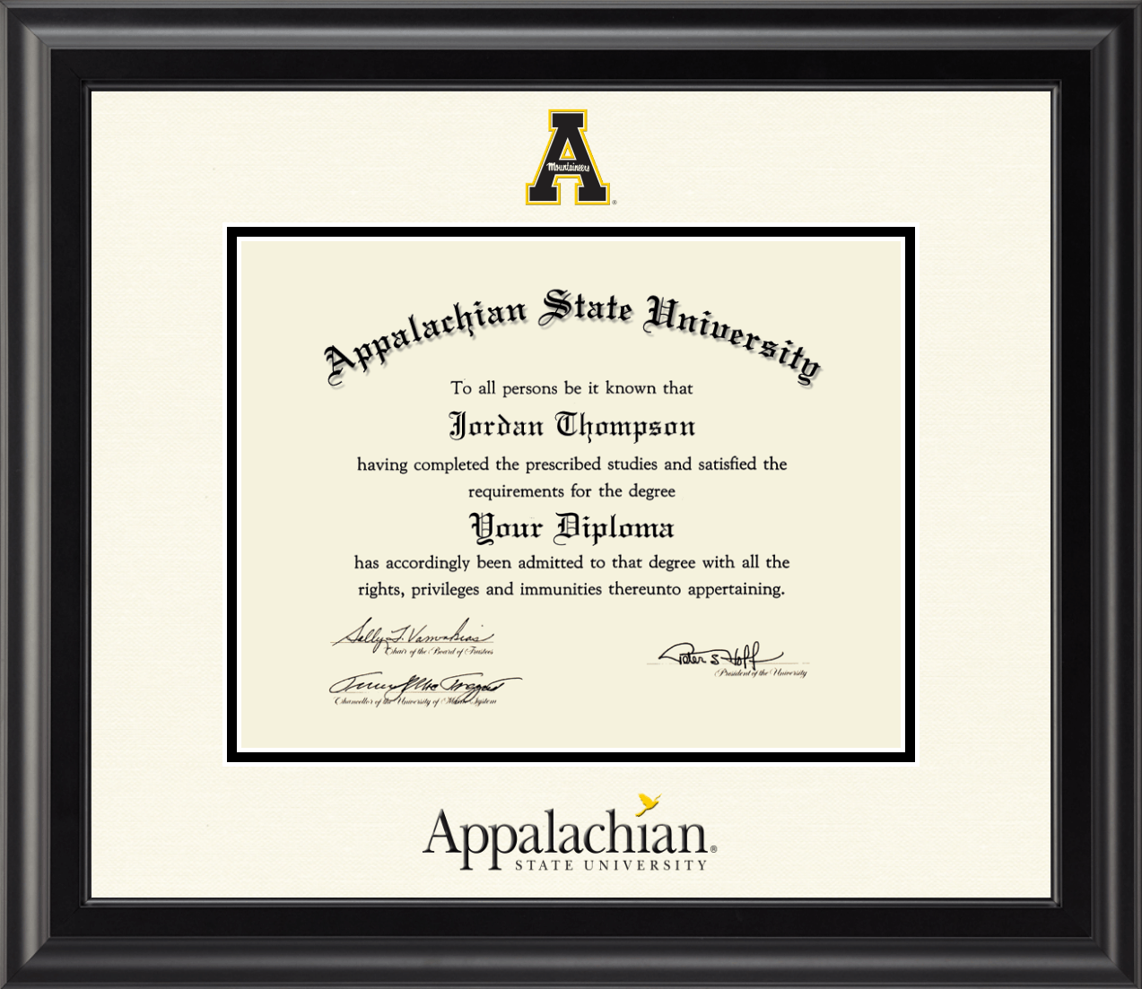 Appalachian State University Dimensions Diploma Frame in Midnight ...