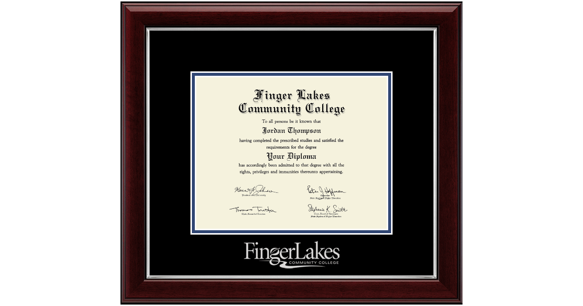 Finger Lakes Community College Diploma Frame | Church Hill Classics