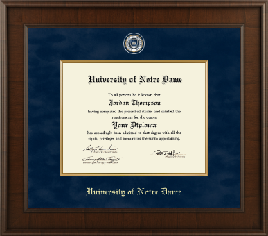 University Of Notre Dame Diploma Goirish | Clarissa Fuentes