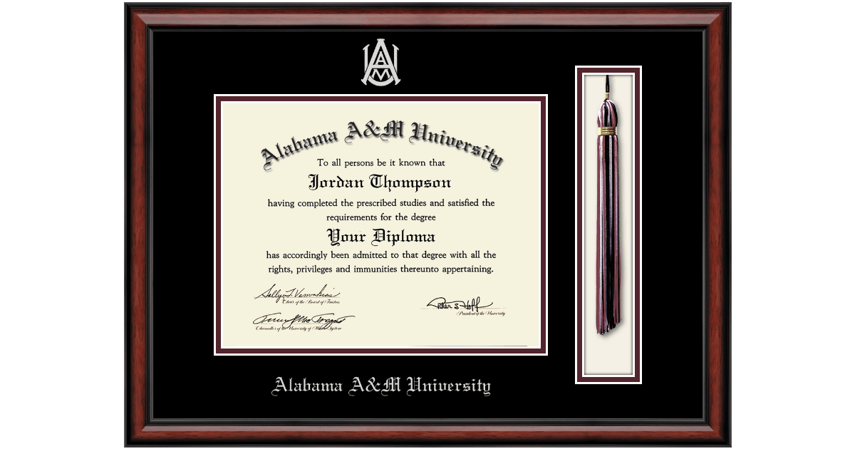 Tassel & Cord Diploma Frame in Southport Alabama A&M University - Item ...