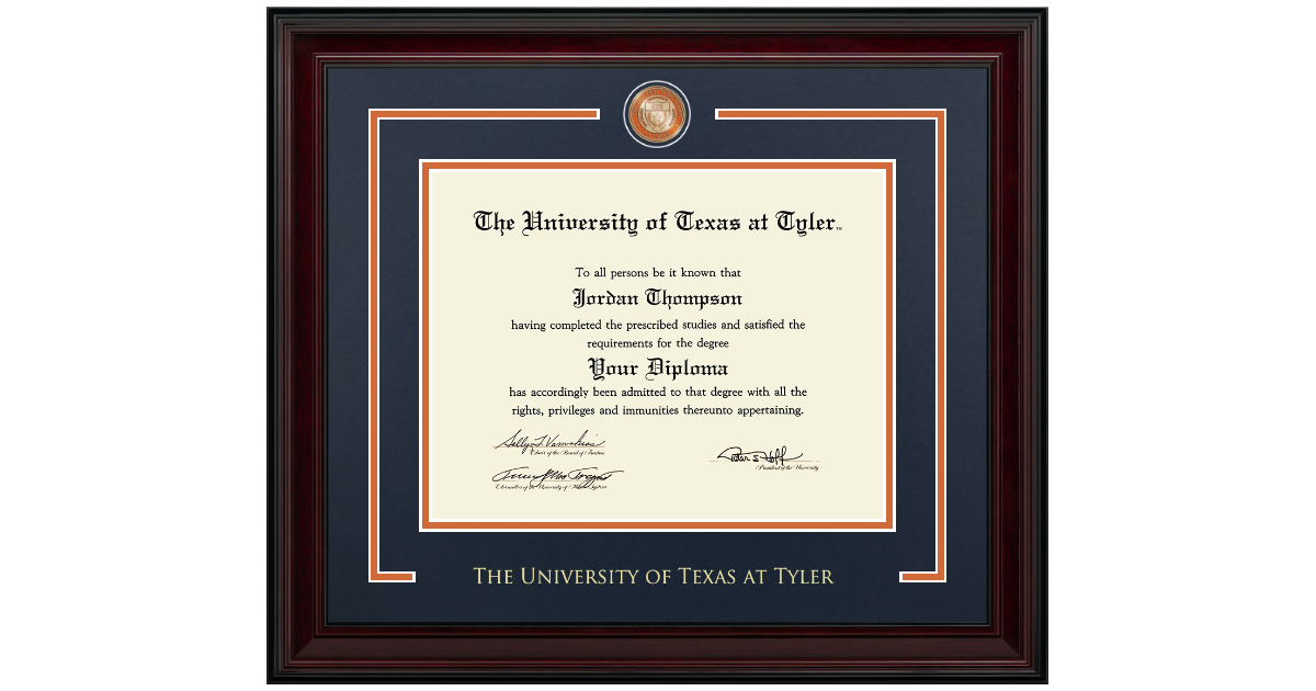 Showcase Edition Diploma Frame in Encore The University of Texas at ...