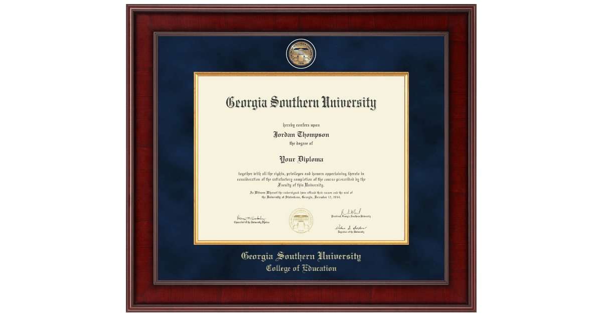 Georgia Southern College of Education Diploma Frames