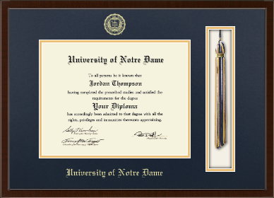 University Of Notre Dame Diploma Goirish | Clarissa Fuentes