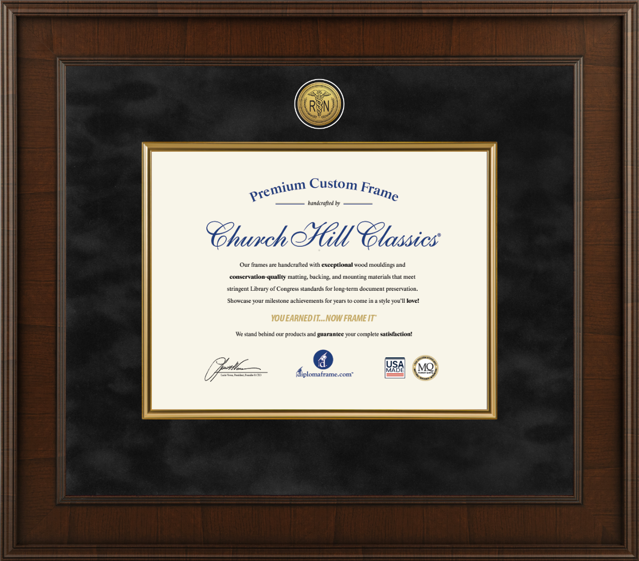 Registered Nurse Certificate Frames and Gifts Presidential Registered ...