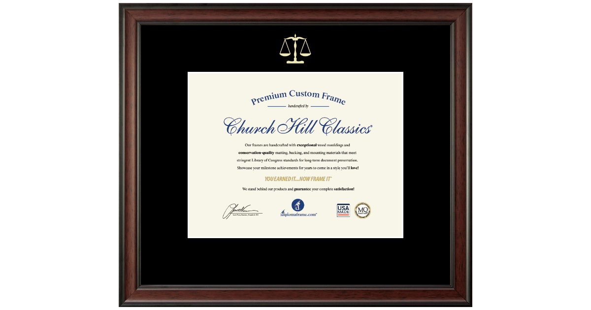 Embossed Law Certificate Frame Studio in Studio Legal Certificate ...