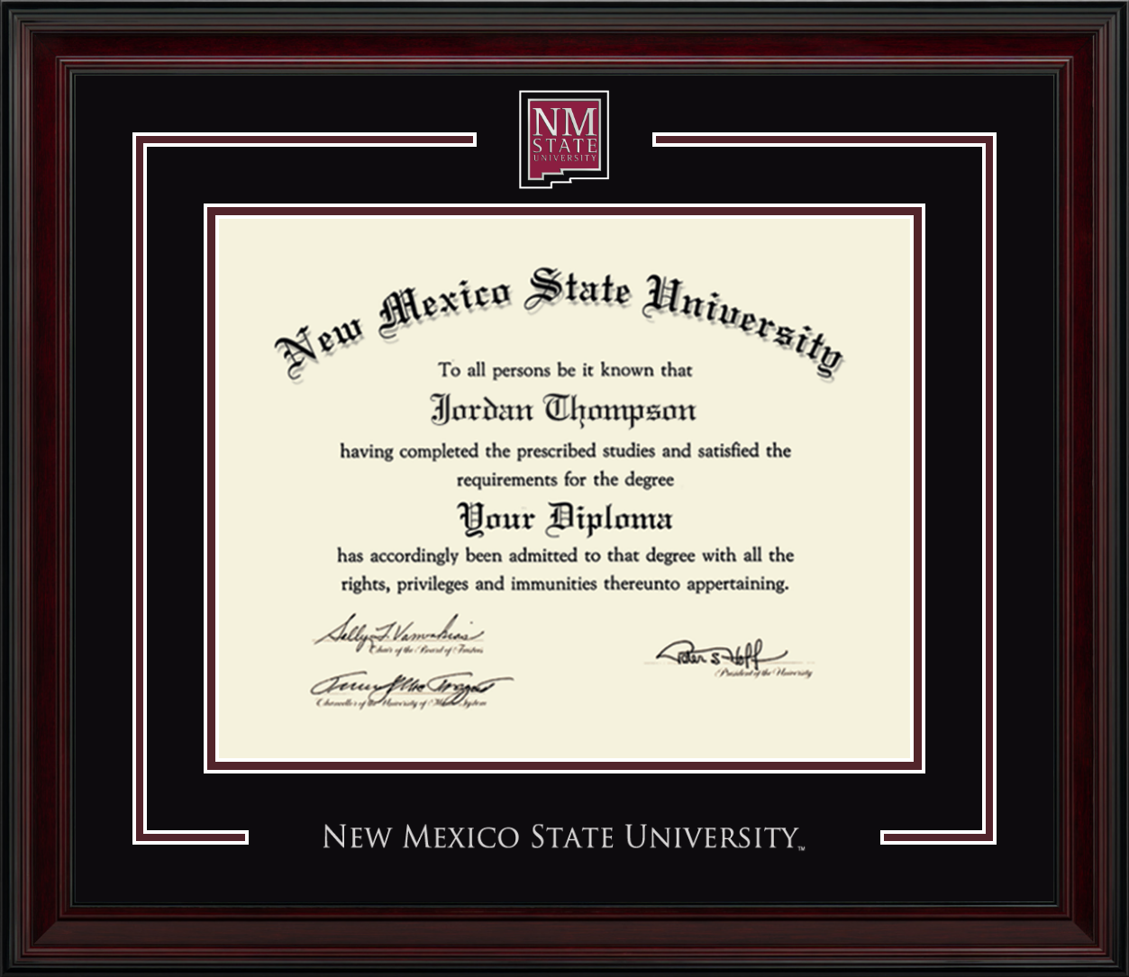 New Mexico State University in Las Cruces Showcase Edition Diploma ...
