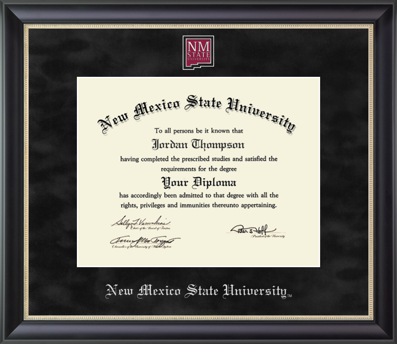 New Mexico State University in Las Cruces Regal Edition Diploma Frame ...