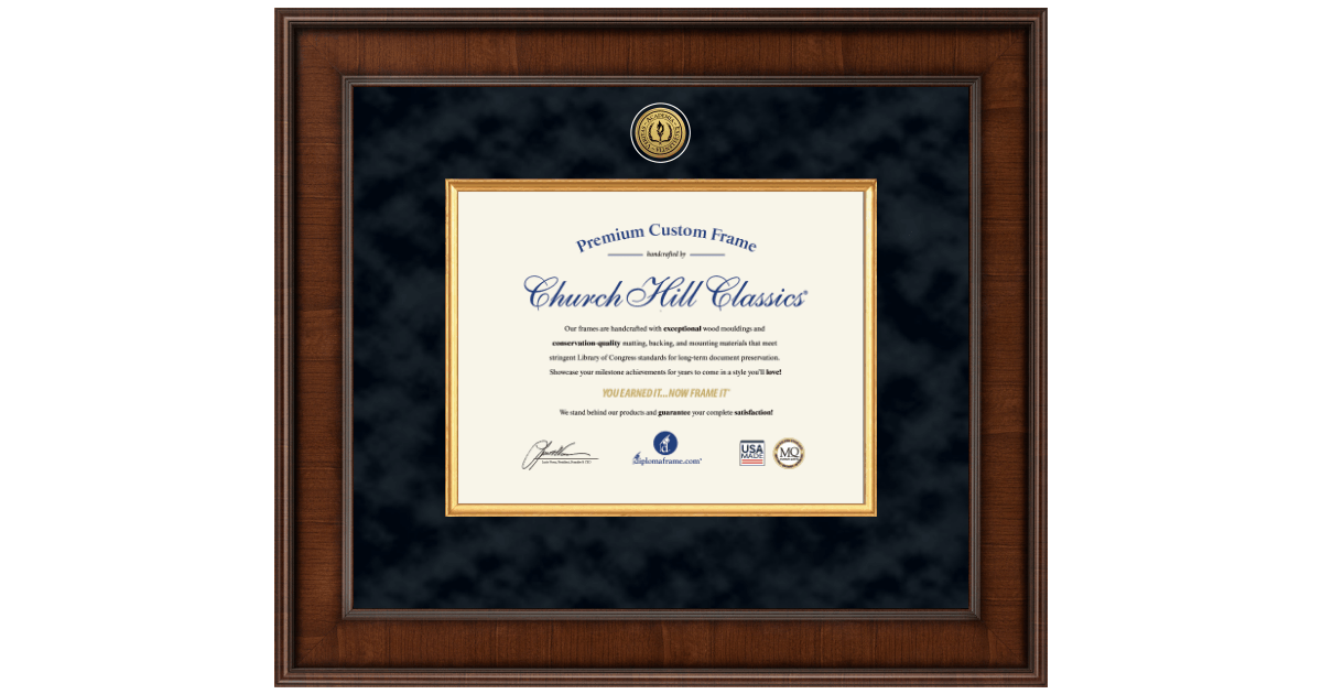 Presidential Academic Certificate Frame in Madison Academic Certificate ...