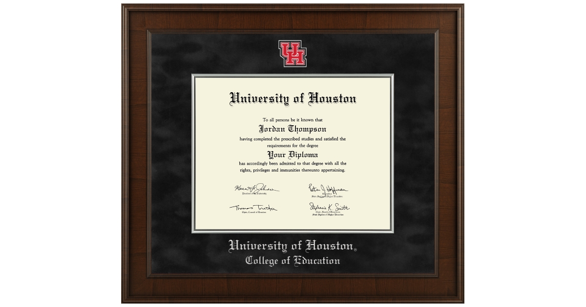 UH College of Education Diploma Frames | Church Hill Classics