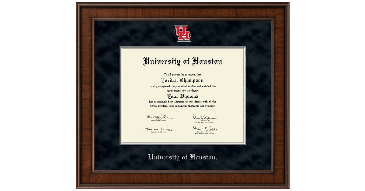 University of Houston Diploma Frames | Church Hill Classics