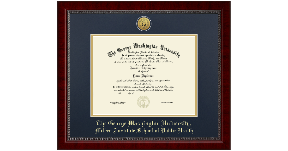 Gold Engraved Medallion Diploma Frame in Sutton The George Washington ...