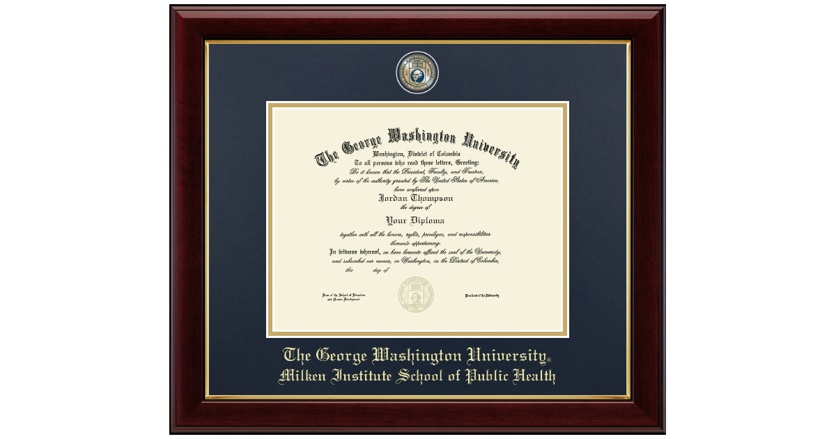 Masterpiece Medallion Diploma Frame in Gallery The George Washington ...