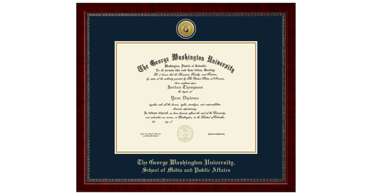 PhD- Gold Engraved Medallion Diploma Frame in Sutton The George ...