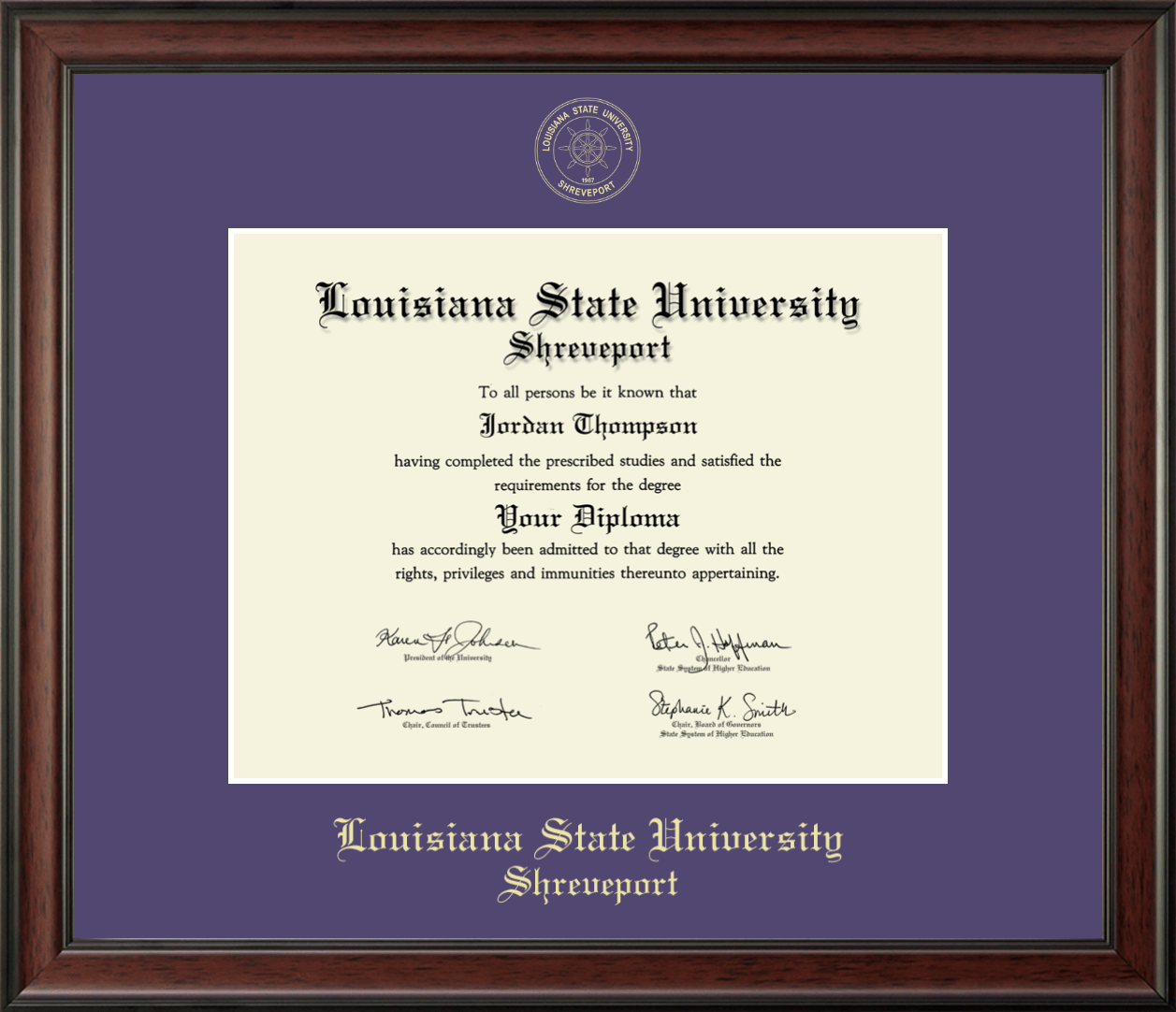 Louisiana State University at Shreveport Gold Embossed Diploma Frame in ...