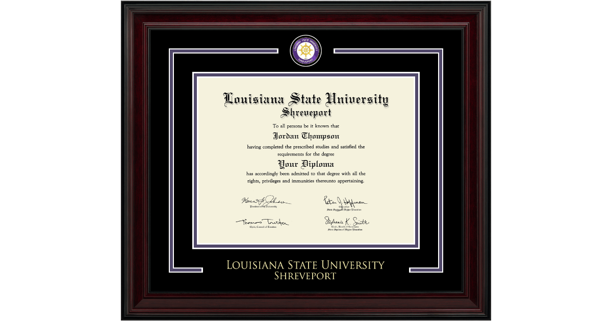 Showcase Edition Diploma Frame in Encore Louisiana State University at ...