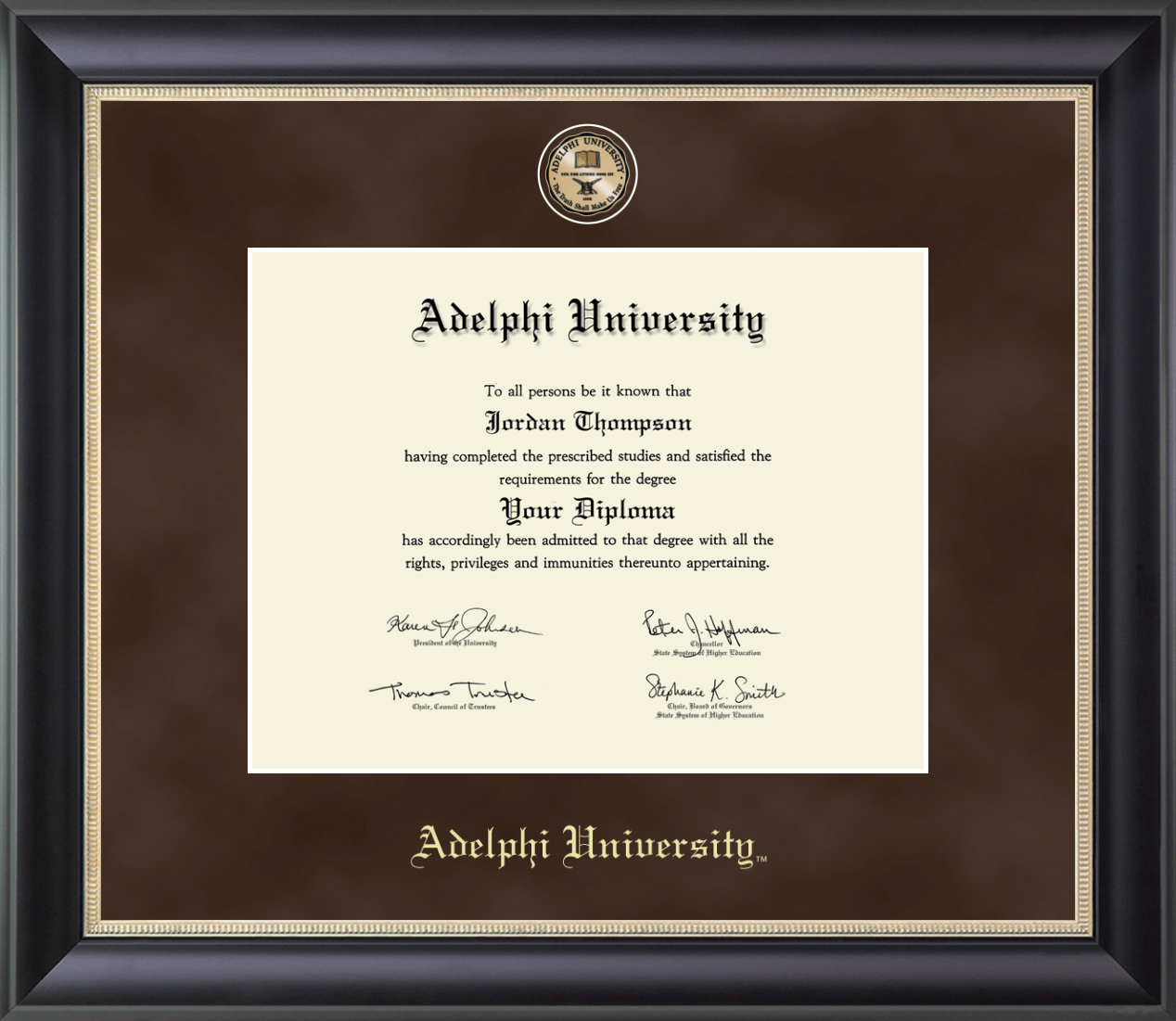 Adelphi University Regal Edition Diploma Frame in Noir - Item #318964 ...