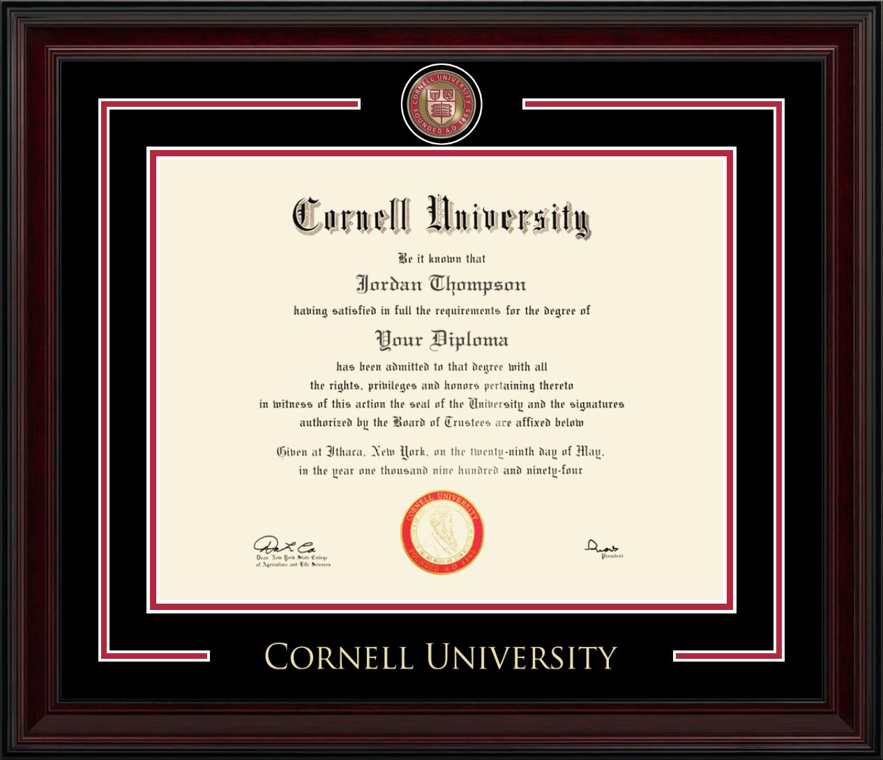 Cornell University Showcase Edition Diploma Frame in Encore - Item ...