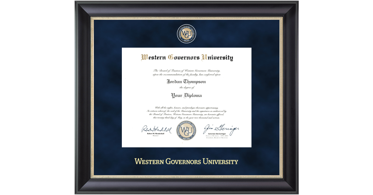 Regal Edition Diploma Frame in Noir Western Governors University - Item ...