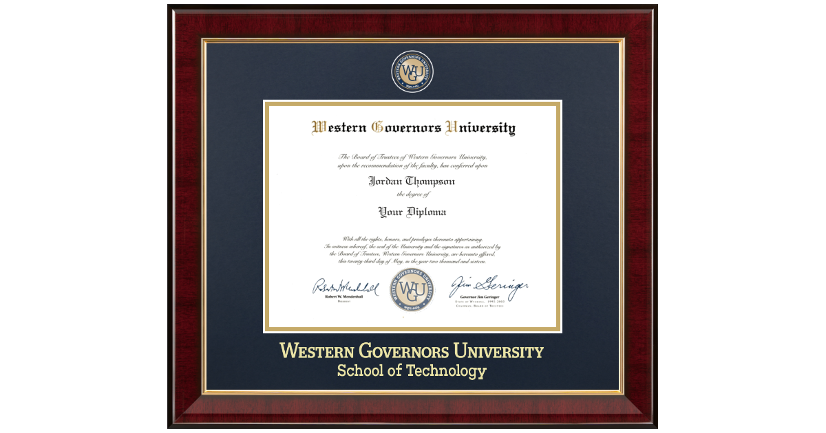 Masterpiece Medallion Diploma Frame in Murano Western Governors ...