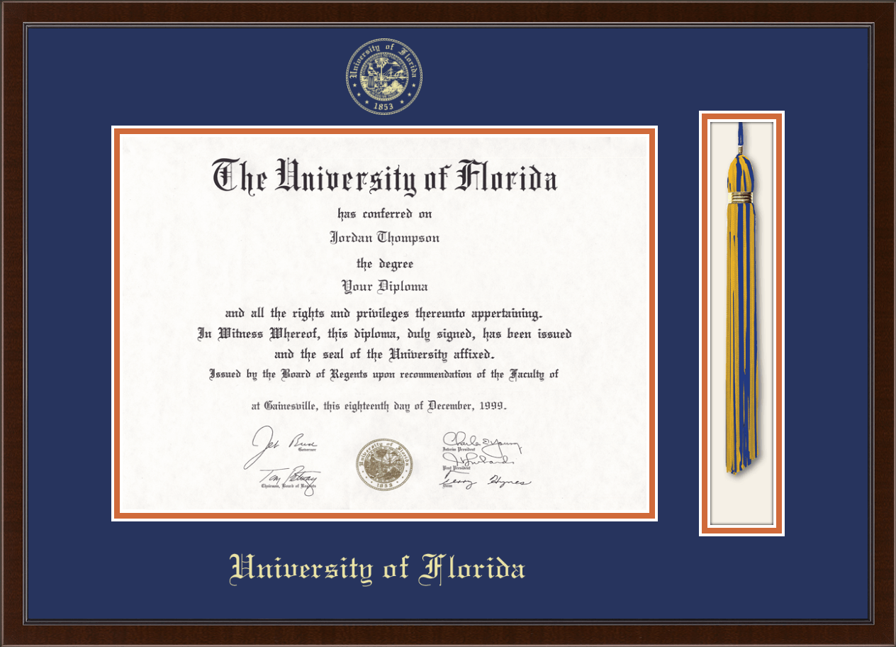 University of Florida Tassel Edition Diploma Frame in Delta - Item ...